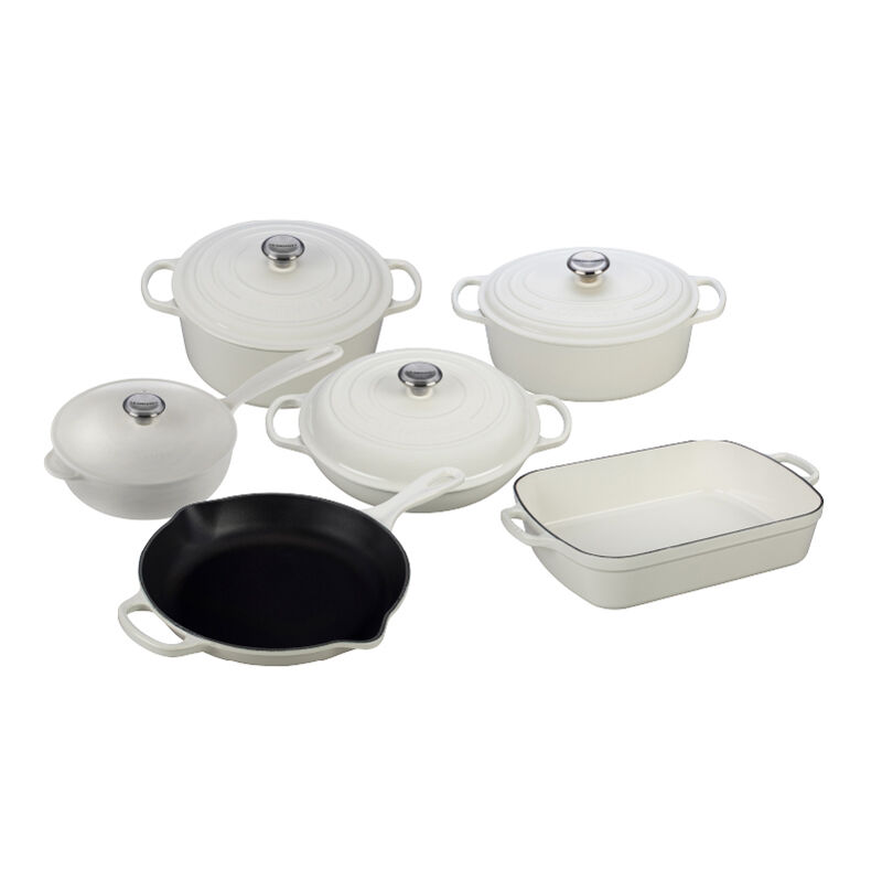 10-Piece Enamelled Cast Iron Set and Essentials | Le Creuset | Le ...