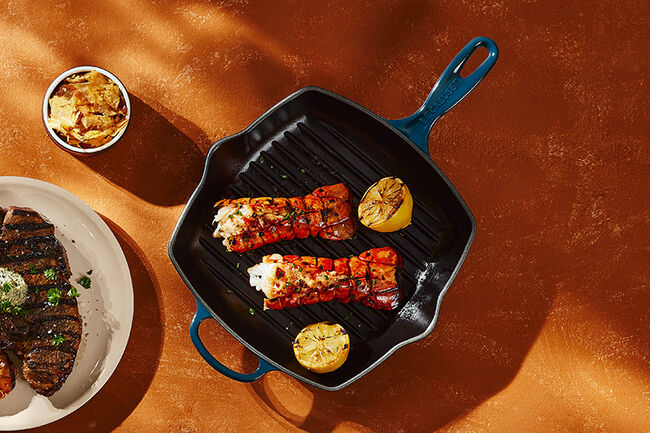 how to cook lobster tail in cast iron skillet