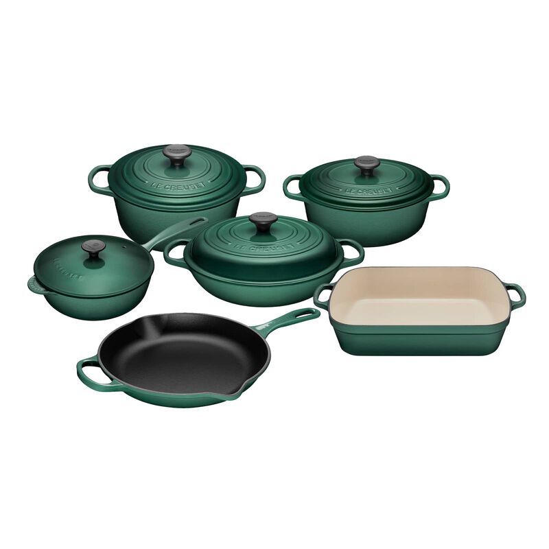 10-Piece Enamelled Cast Iron Set and Essentials | Le Creuset | Le ...
