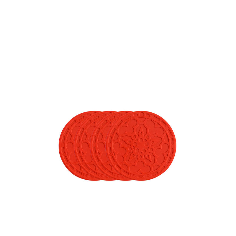 Set of 4 Silicone French Coaster | Le Creuset