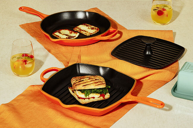 how to cook halloumi on a griddle pan