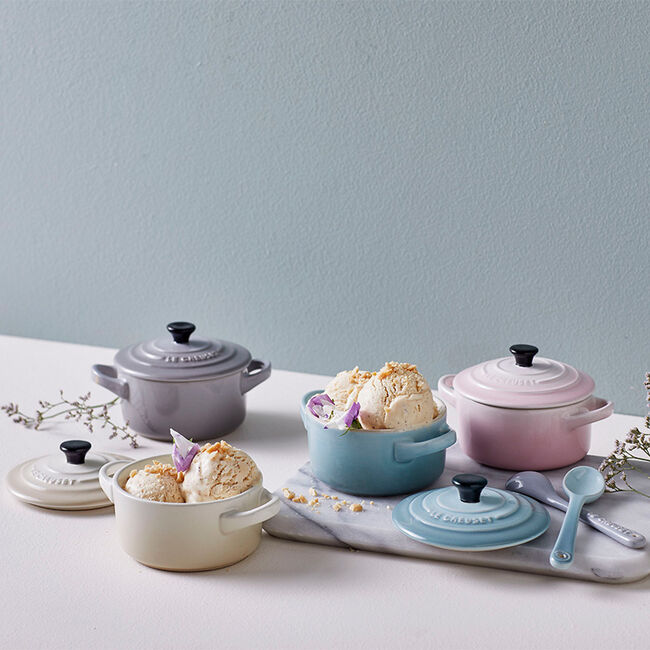 Ensemble de quatre mini-cocottes rondes Collection Calme | Le Creuset