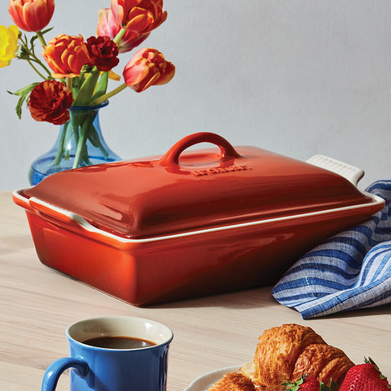 Stoneware Rectangular Casserole Dish with Lid | Le Creuset