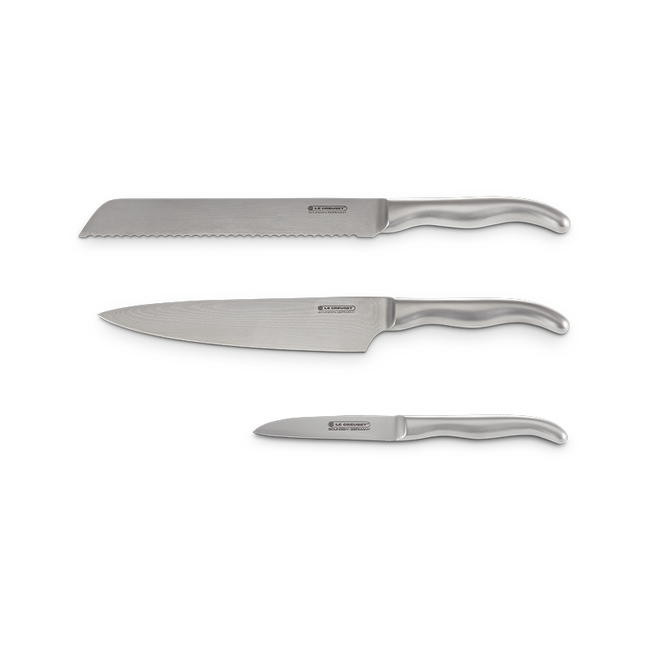 Set of 3 Knives with Stainless Steel Handle | Le Creuset