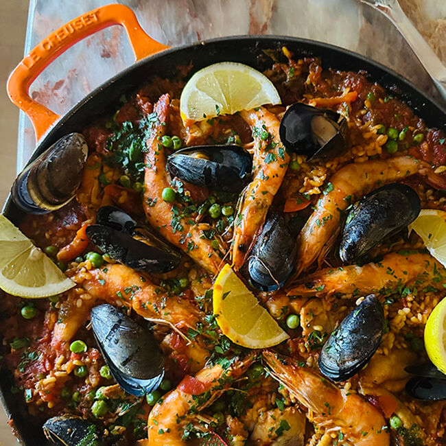 Paella Pan - Enamelled Cast Iron Paella Pan | Le Creuset