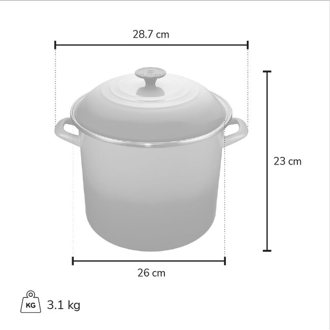 Enamel on Steel Stock Pot with Lid | Le Creuset