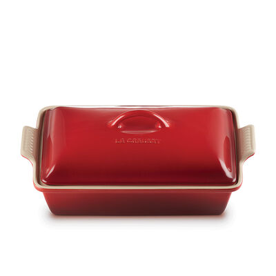 Challah, Egg and Roasted Red Pepper Brunch Casserole| Le Creuset