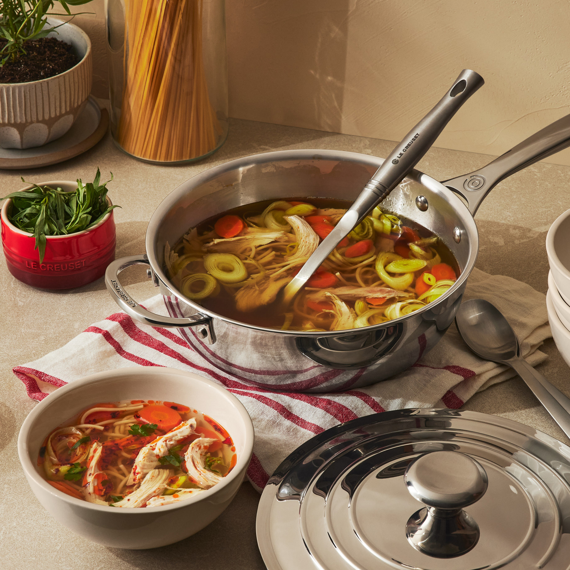 Stainless Steel Saucepan - Saucier Pan | Le Creuset