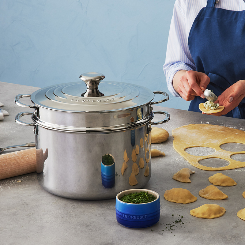 Enamel on Steel Stock Pot with Lid | Le Creuset